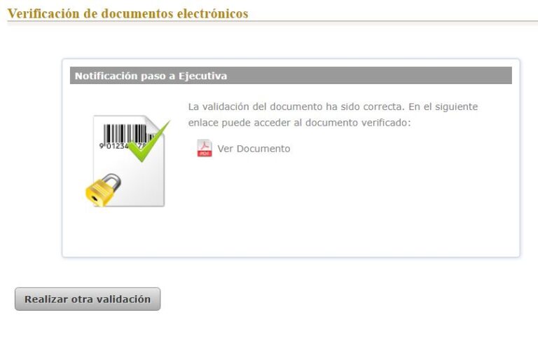 Verificar documentos a través de código CSV – Organismo autónomo de ...